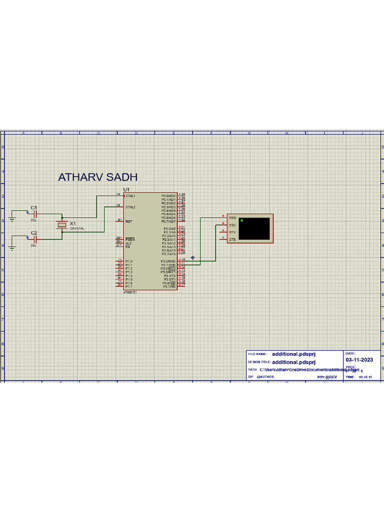 Proteus LCD Interfacing | PDF