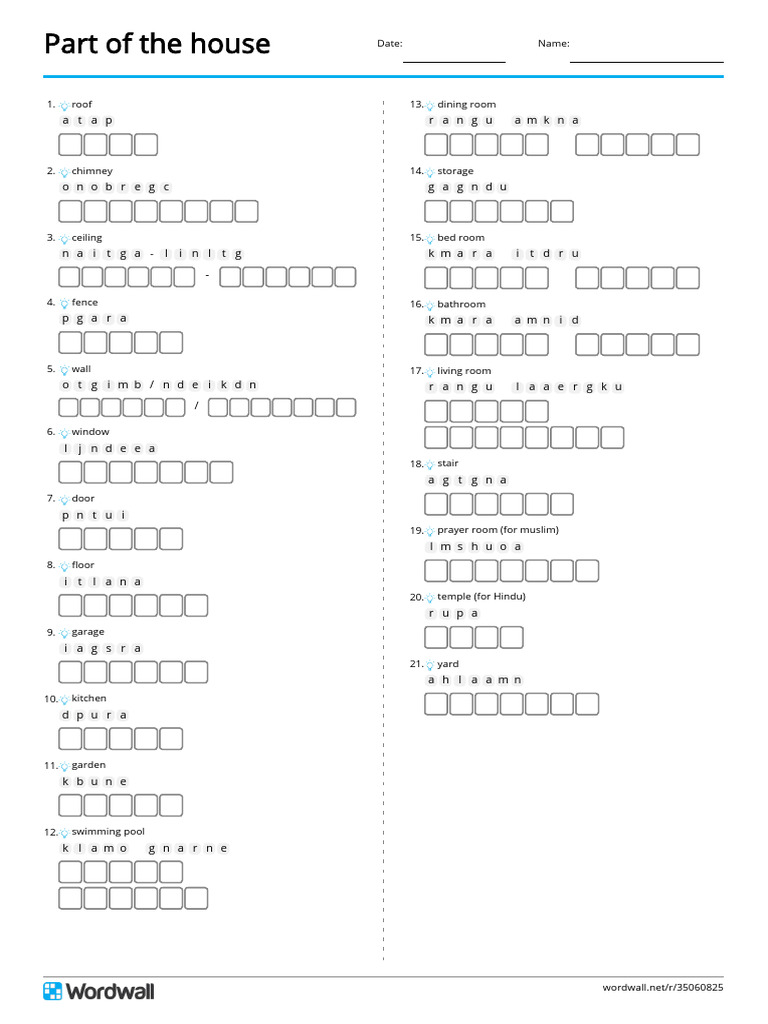 Part of The House Anagram | PDF