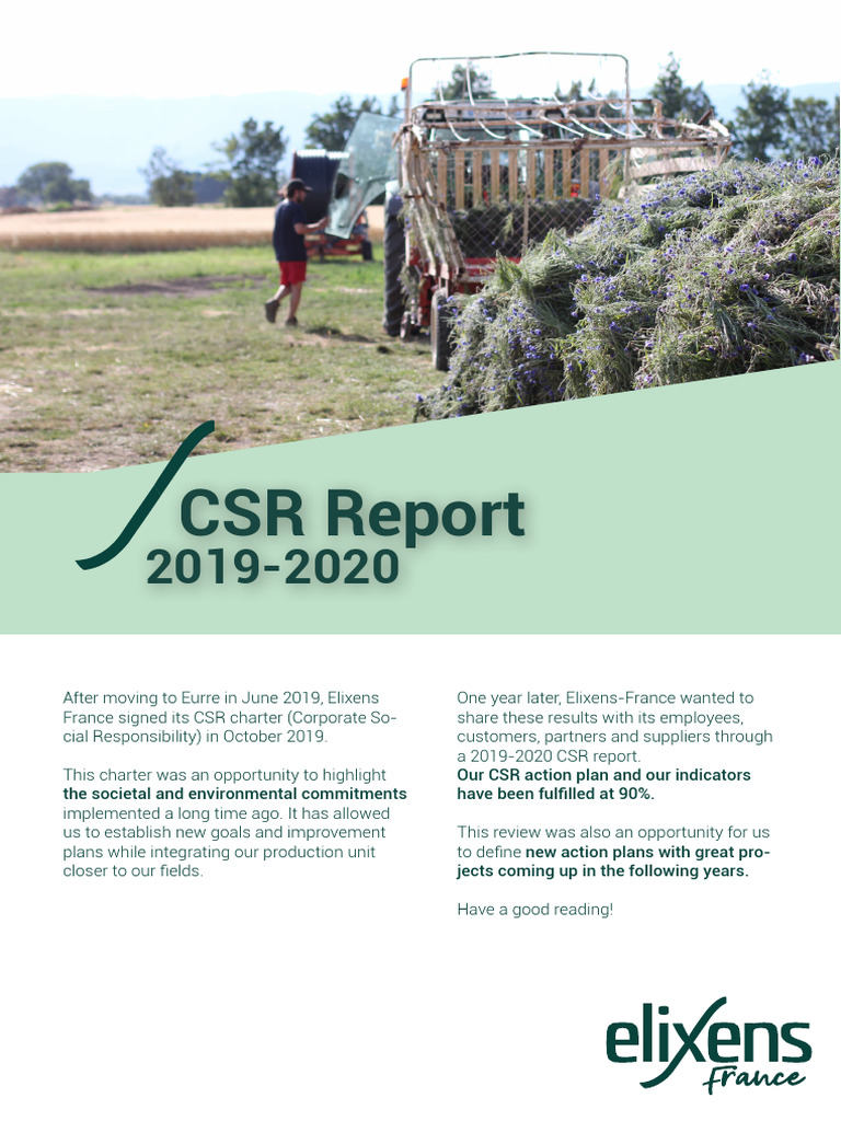 2020 09 CSR Report Elixens | PDF | Corporate Social Responsibility ...