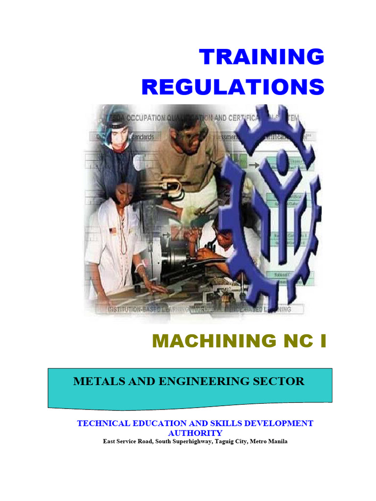 Tesda Files Handout | PDF | Competence (Human Resources) | Machining
