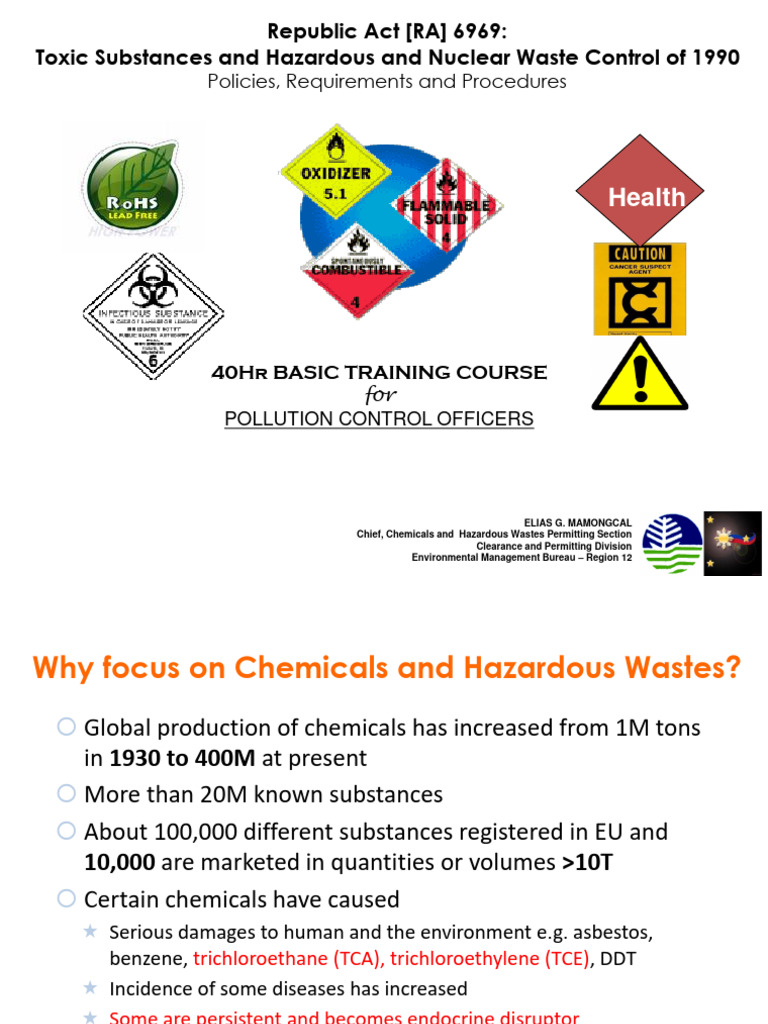 RA 6969 Policies, Requirements and Procedures | PDF | Hazardous Waste | Waste