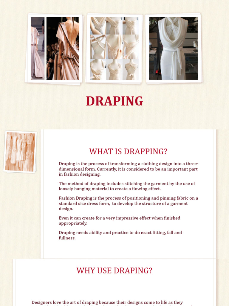 Draping | PDF | Clothing | Fashion Design