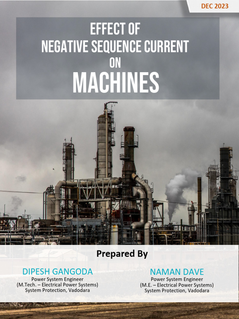 Effect of Negative Sequence Current on Machines | PDF | Electric Motor | Electric Current