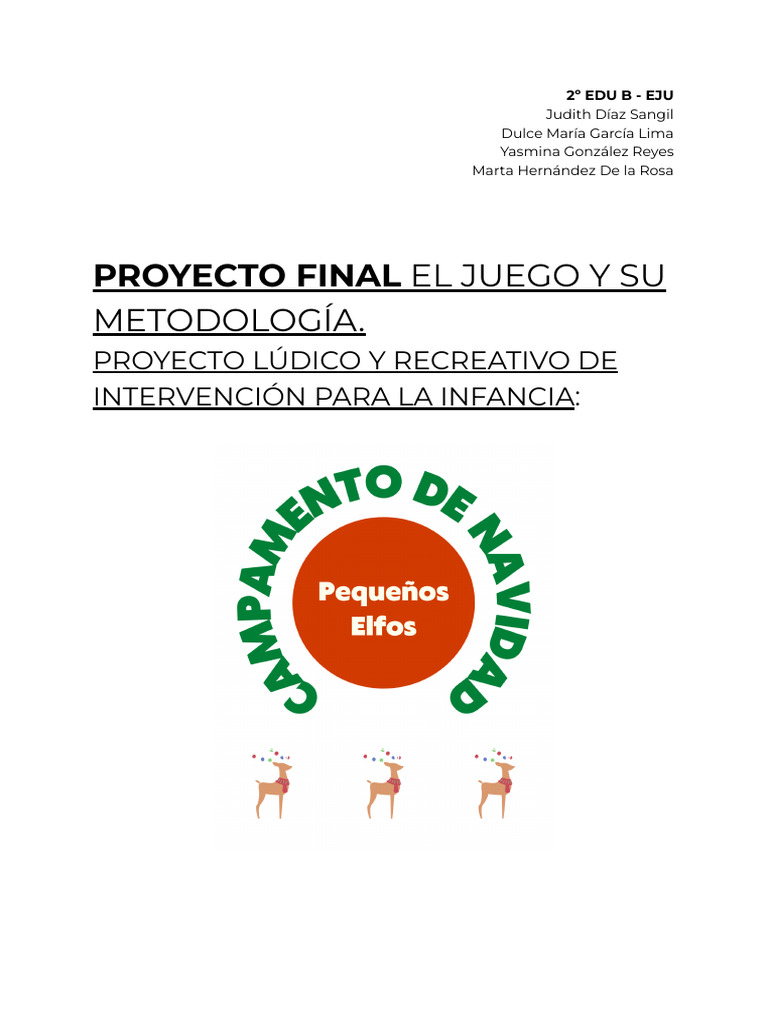 Eju - Proyecto Final | PDF | Residuos | Navidad