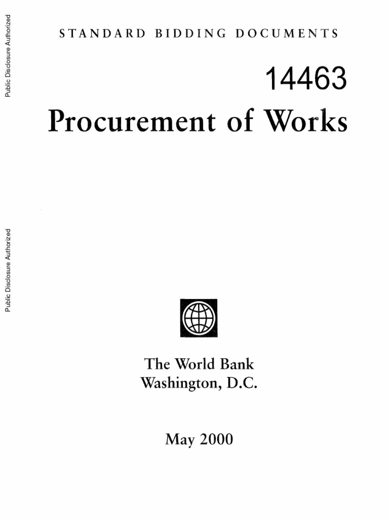 World Bank Document Fidic 1987 Pdf Prices Loans