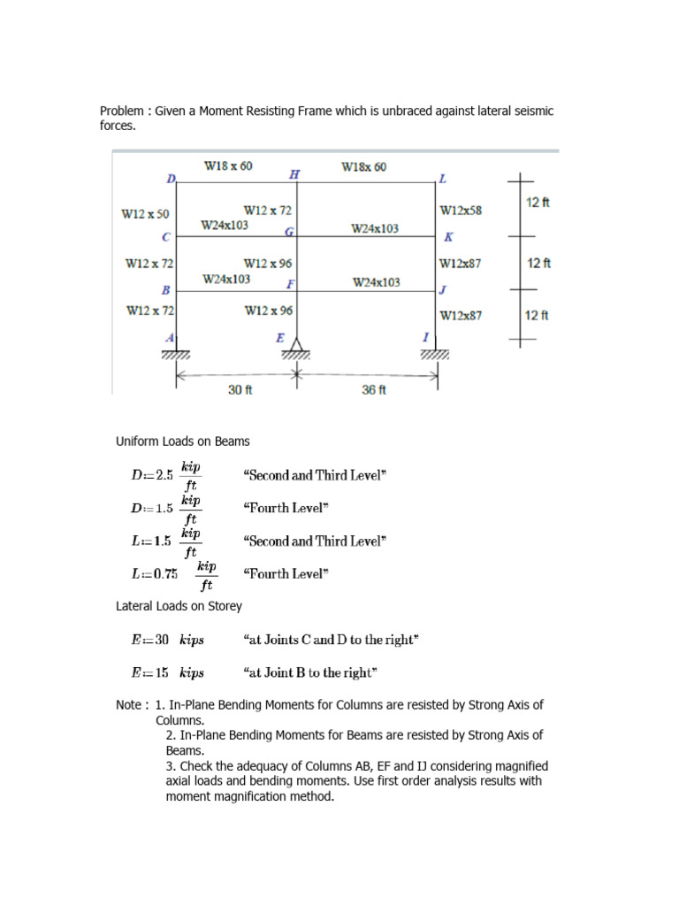 Problem Set 4 Frame Analysis | PDF | Beam (Structure) | Mechanical Engineering