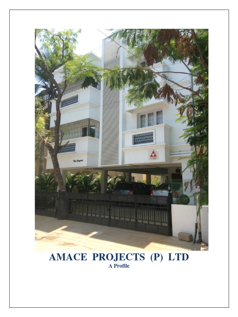Amace Projects (P) LTD: A Profile | PDF