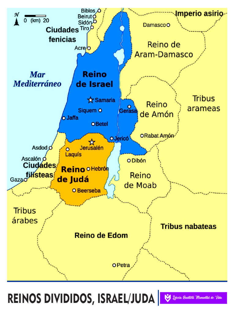 Mapa Israel, Juda | PDF