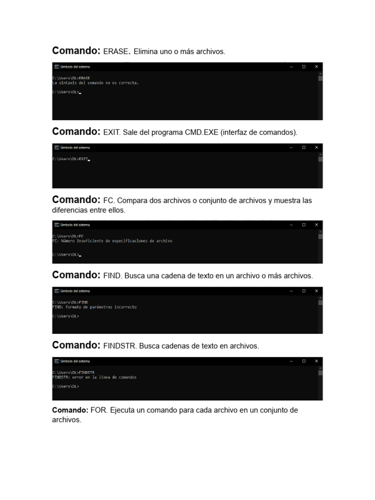 Comandos de Santillan | PDF | Tecnología