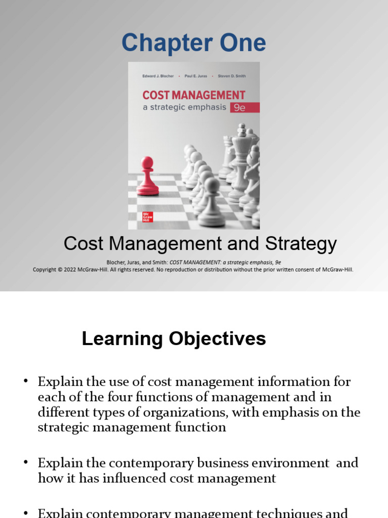 Blocher 9e Chap001 | PDF | Strategic Management | Management Accounting