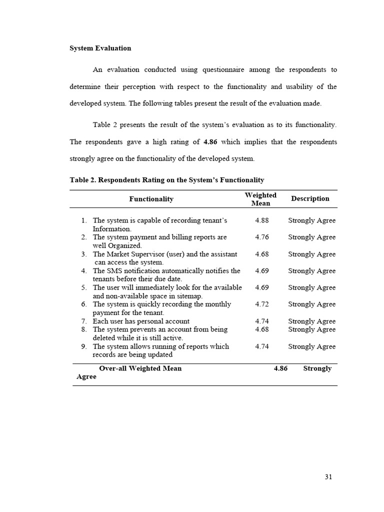 System Evaluation | PDF