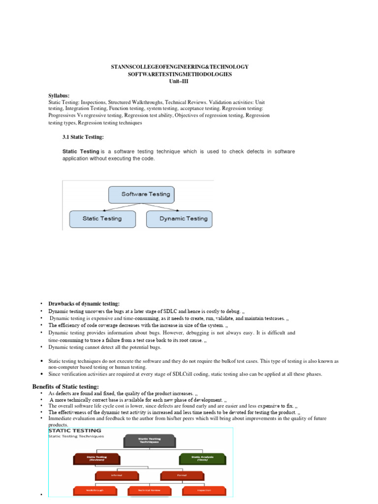 Unit-3 STM To Follow | PDF | Software Testing | Top Down And Bottom Up ...