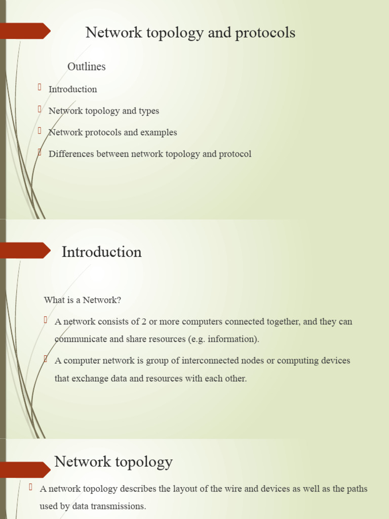 Network Topology and Protocols | PDF
