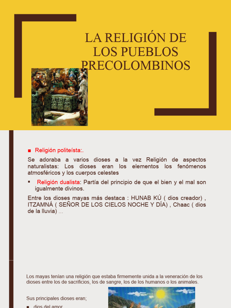 La Religión de Los Pueblos Precolombinos | PDF