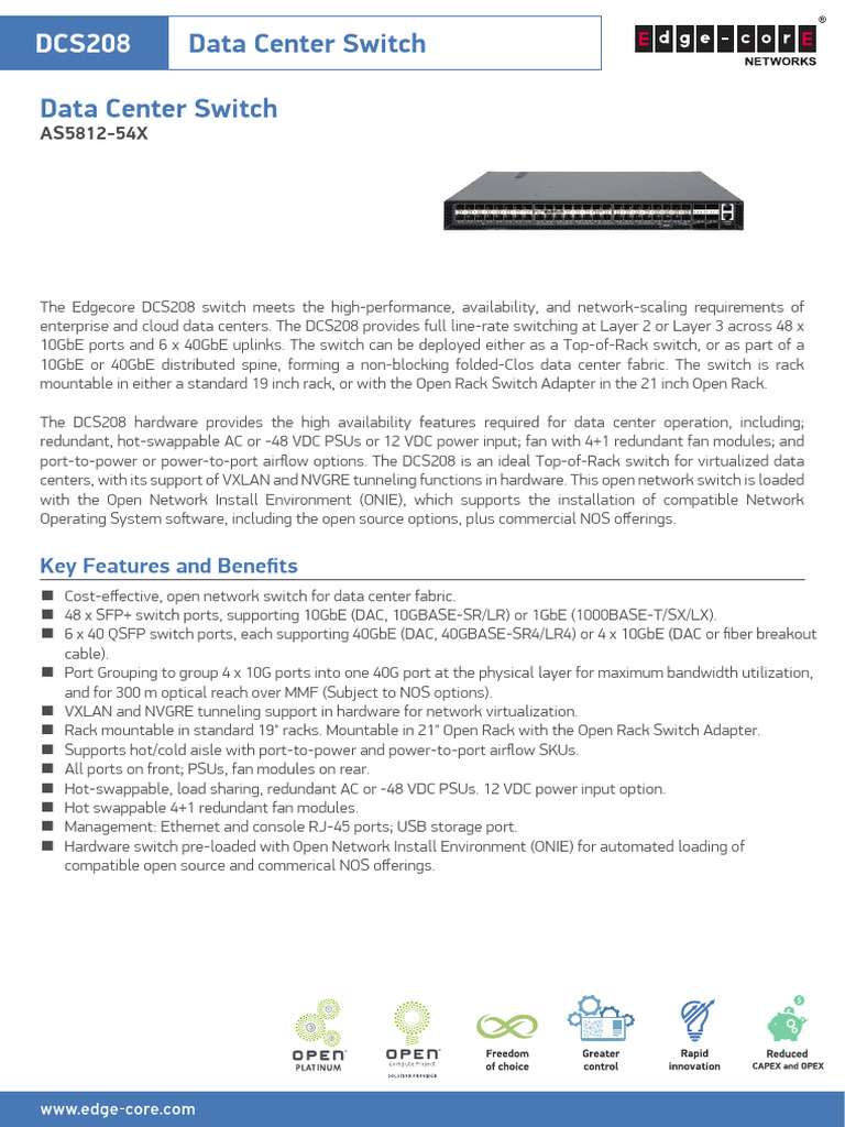 Data Center Switch Data Center Switch: Key Features and Benefits | PDF ...