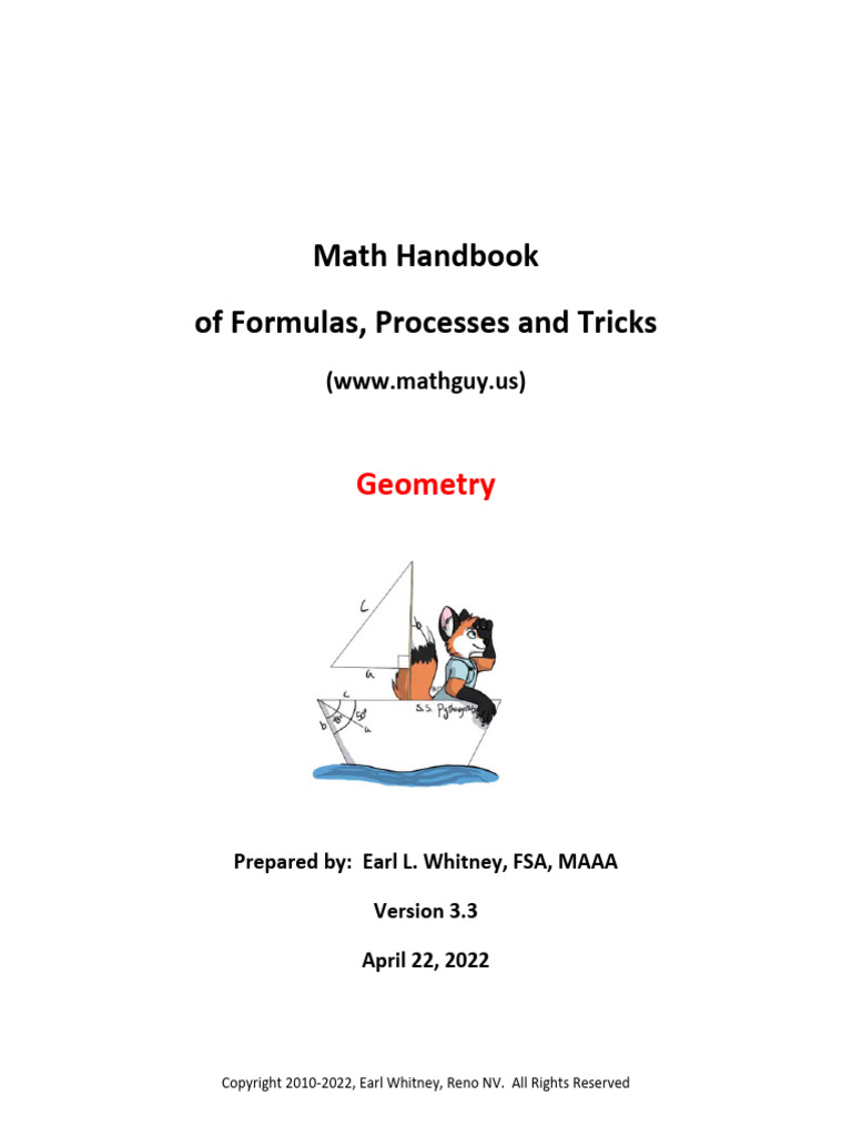 Geometry Handbook | PDF | Triangle | Line (Geometry)