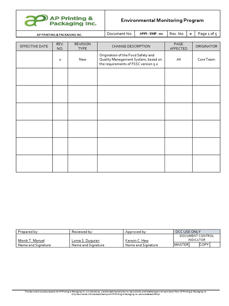 081823 Environmental Monitoring Program | PDF | Environmental ... 081823 Environmental Monitoring Program | PDF | Environmental ...