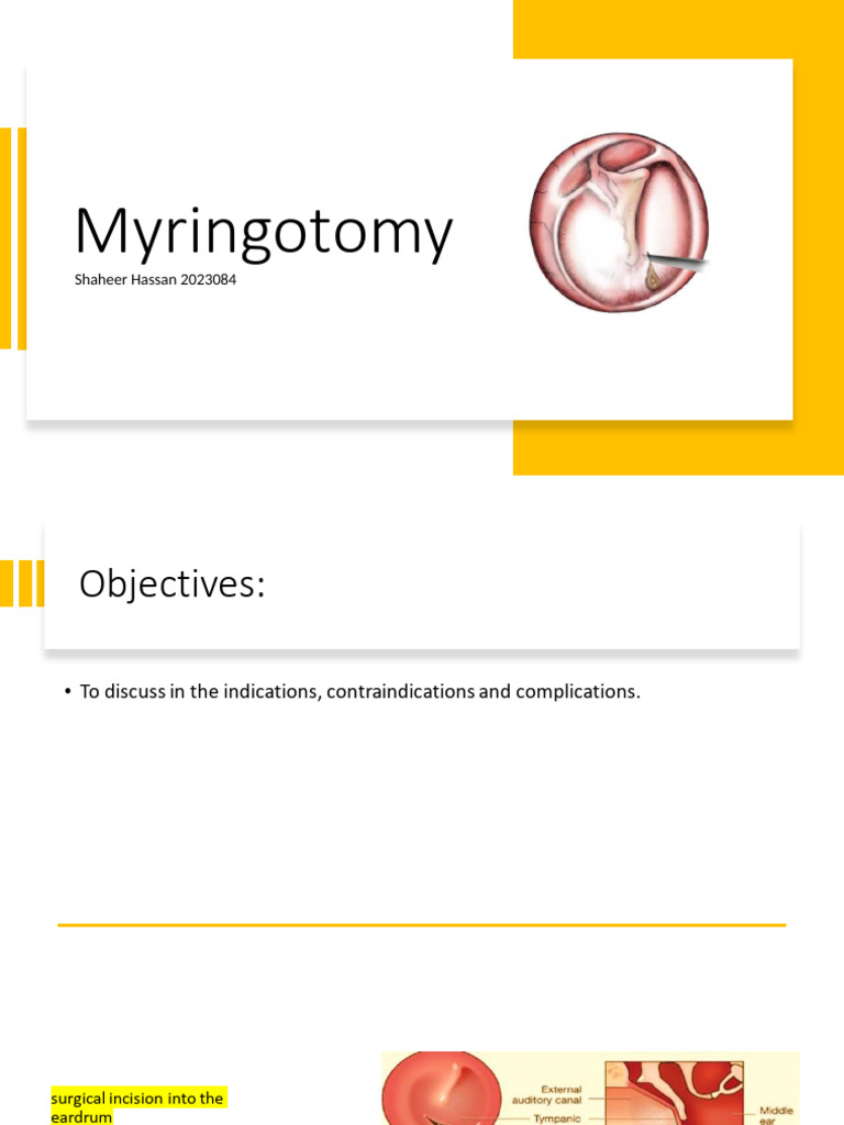 Myringotomy | PDF