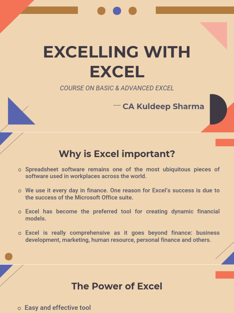 Excel Double Intro | PDF | Microsoft Excel | Computing