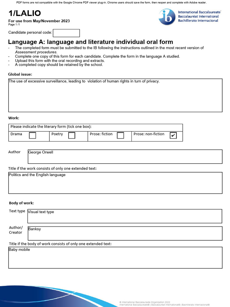 1 LALIO FORM en | PDF | Language Arts & Discipline | Foreign Language ...