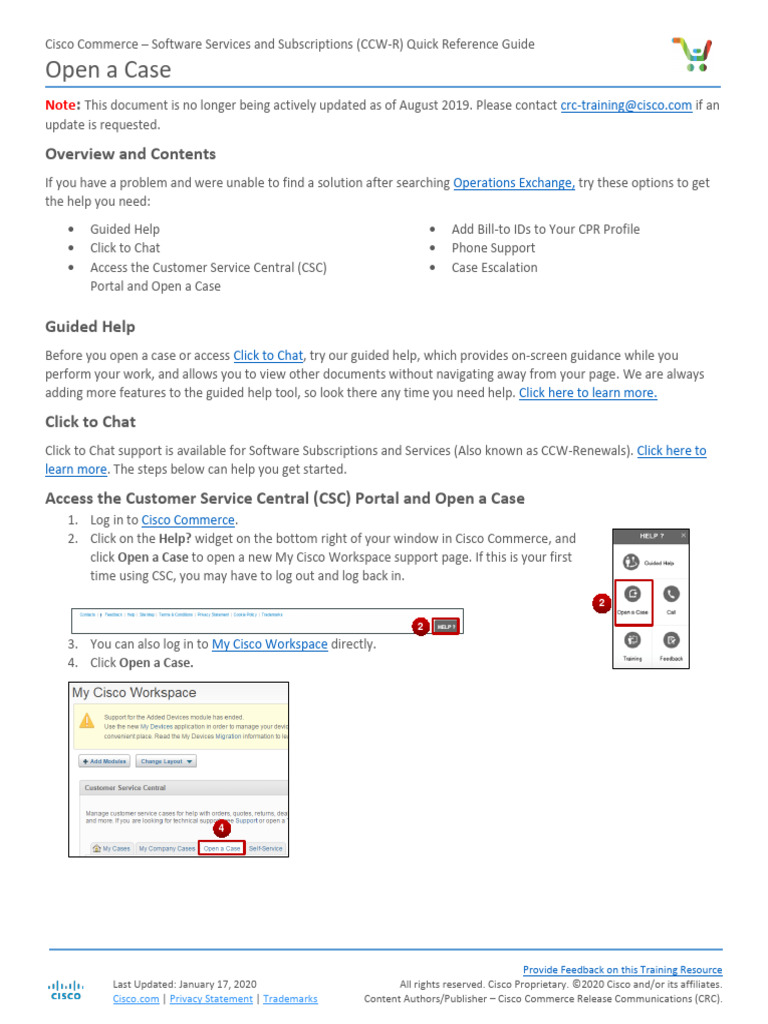 Cisco CCW-R Quick Reference Guide | PDF | Computer Science ...