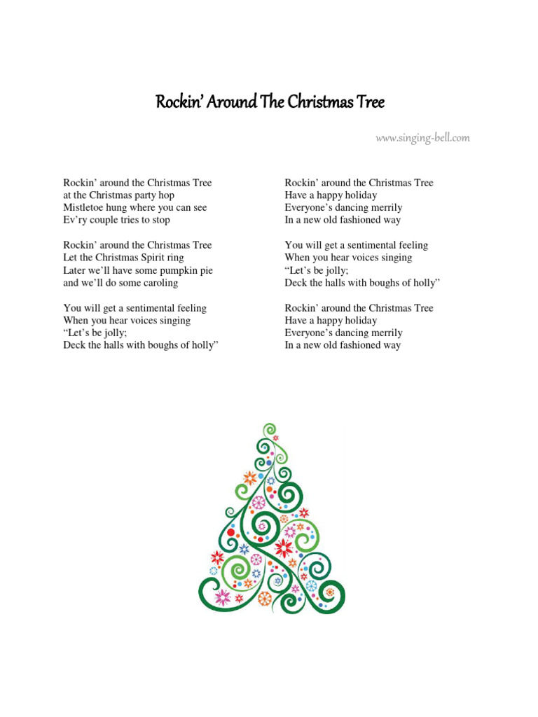Rockin' Around The Christmas Tree Lyrics | PDF | Art | Poetry