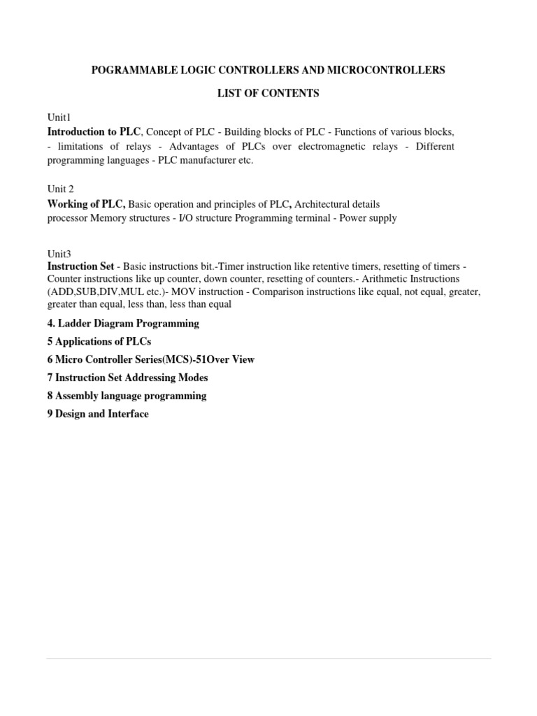 PLC | PDF | Programmable Logic Controller | Microcontroller