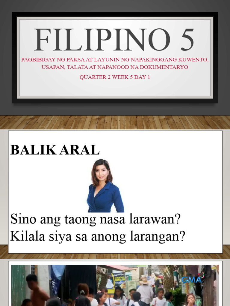 FILIPINO Q2 W5 Day1 | PDF