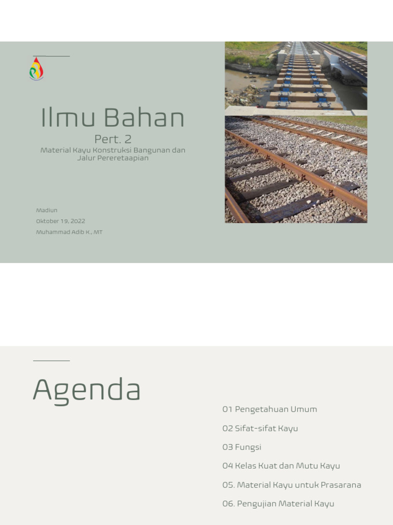 Pert. 2 Ilmu Bahan (Kayu) | PDF