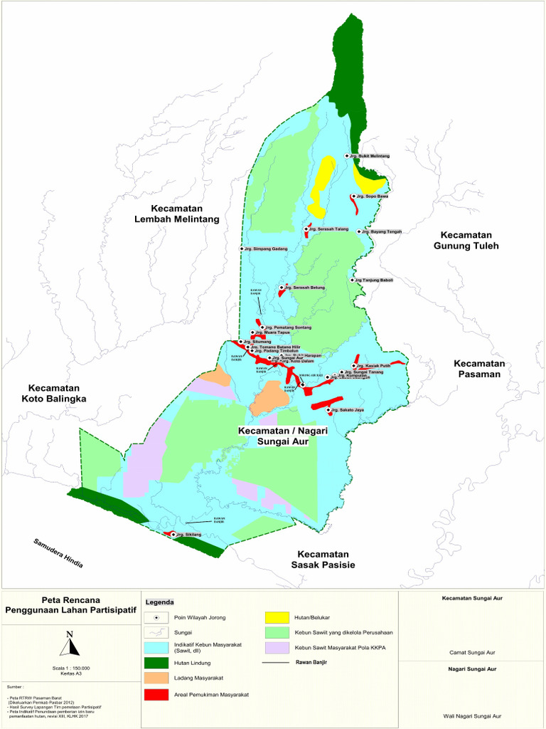 Peta Kec - Sungai Aur | PDF