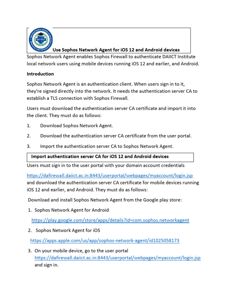 Sophos Network Agent Installation | PDF
