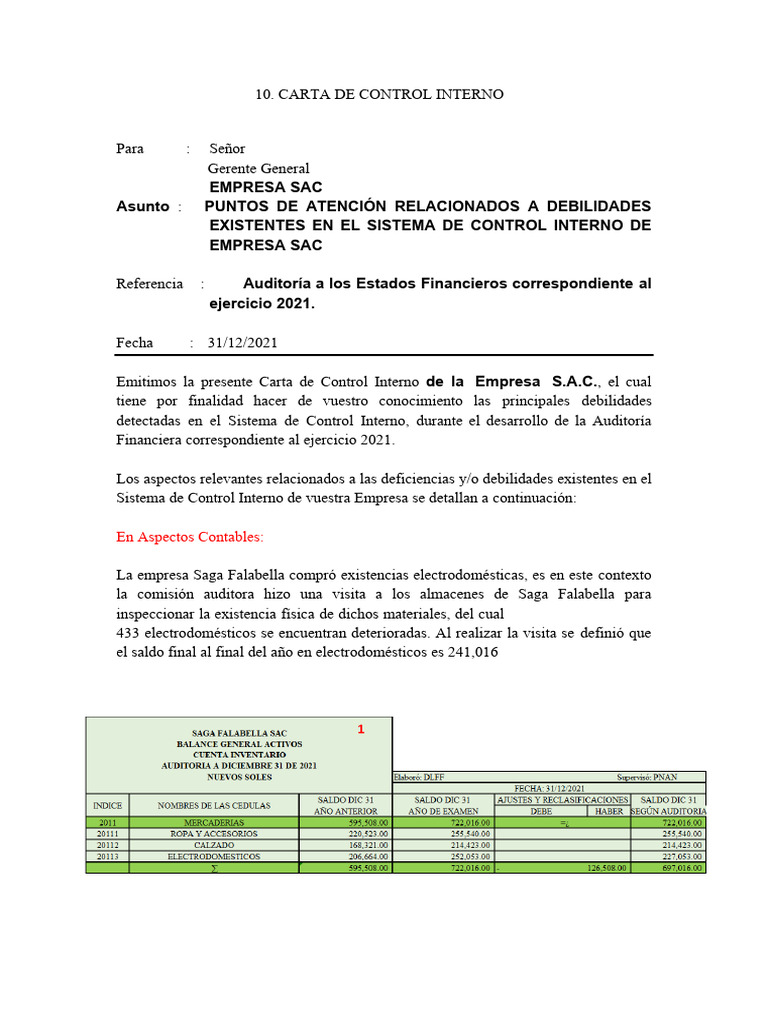 Ejemplo Carta de Control | PDF | Depreciación | Contabilidad