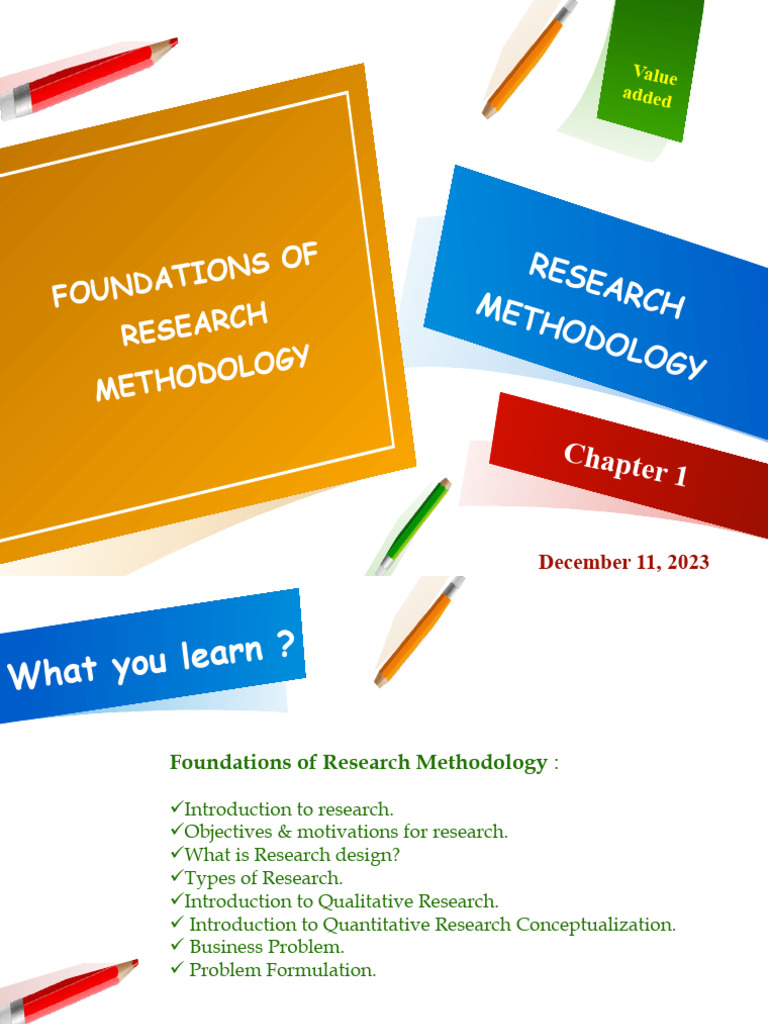 Foundations Of Research Methodology Pdf Experiment Dependent And