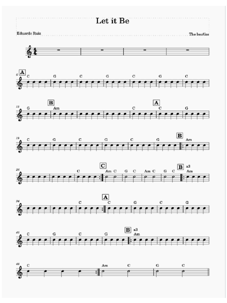 Let It Be | PDF