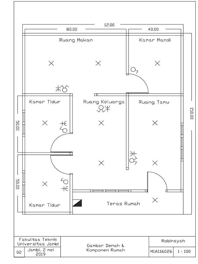 Denah Dan Komponen Rumah Layout1 Pdf