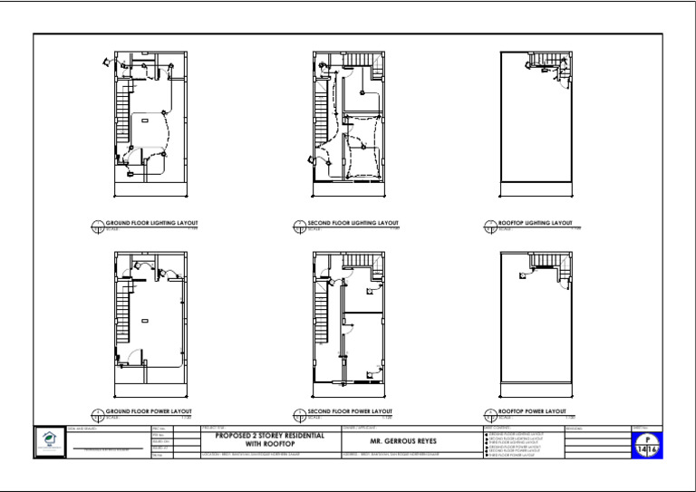 Ground Floor Lighting Layout Second Floor Lighting Layout Rooftop Lighting Layout | PDF