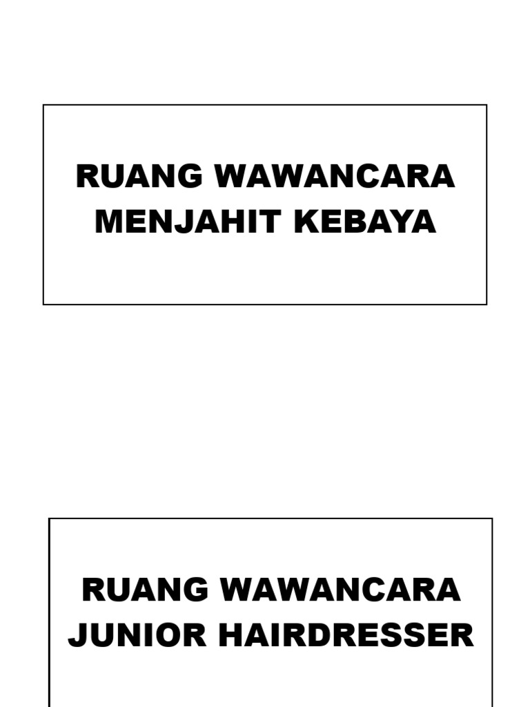 Nama Ruangan Pelatihan | PDF
