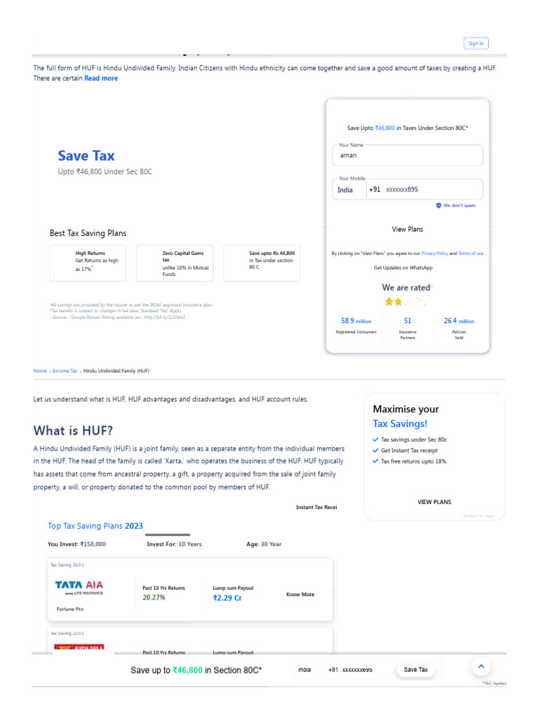 Hindu Undivided Family (HUF) Act - Advantages, Disadvantages & Features ...