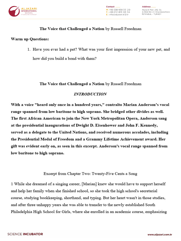 The Voice That Changed A Nation | PDF