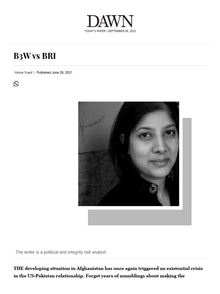 B3W Vs BRI | PDF | Politics