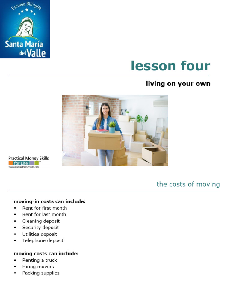 Lesson Four Living On Your Own | PDF | Leasehold Estate | Lease