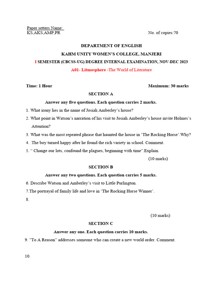 Litmosphere 1CP5 | PDF