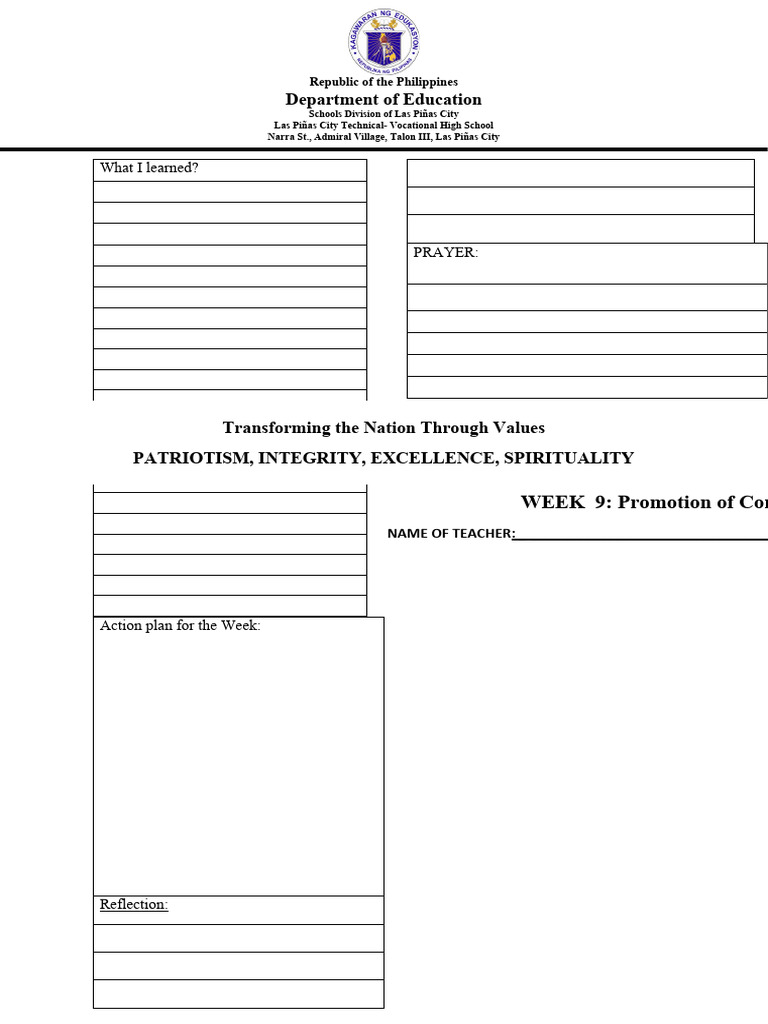 VRP Reflection Format | PDF