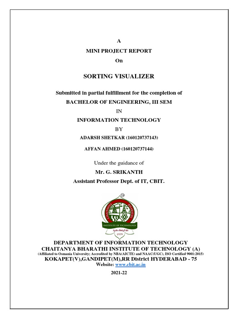 Mini Project - 1 Report - 143, 144 - IT - 3 | PDF | Computer Program | Programming
