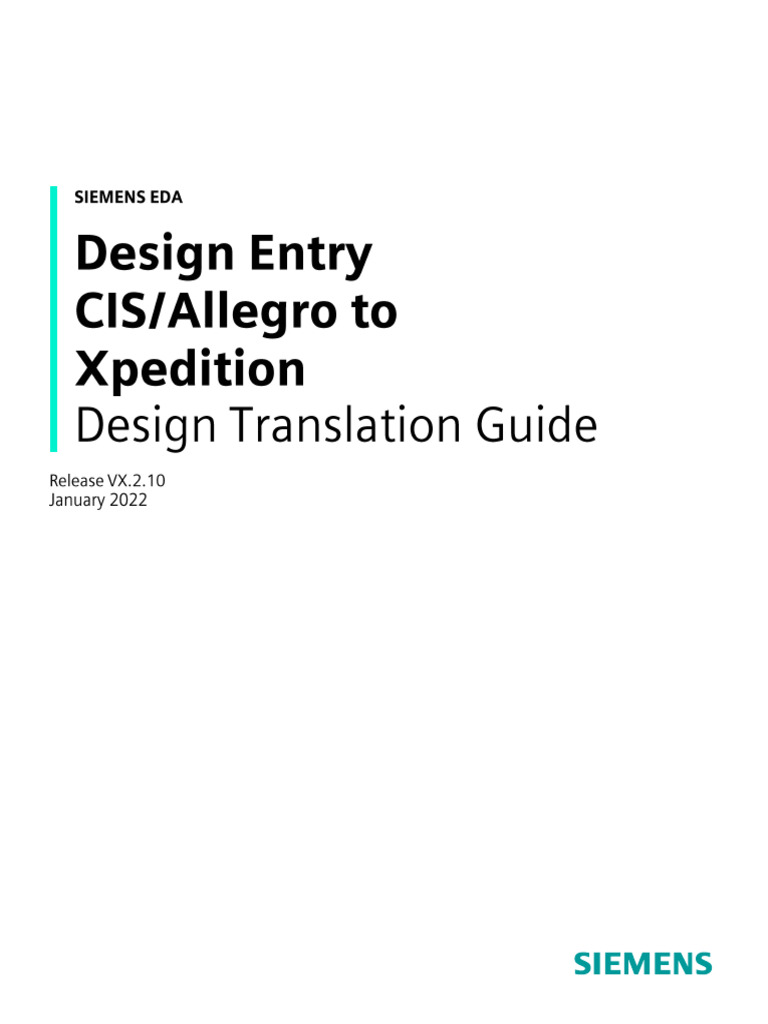 Design Entry Cis Allegro To Xpedition Design Translation Guide Download Free Pdf Library 