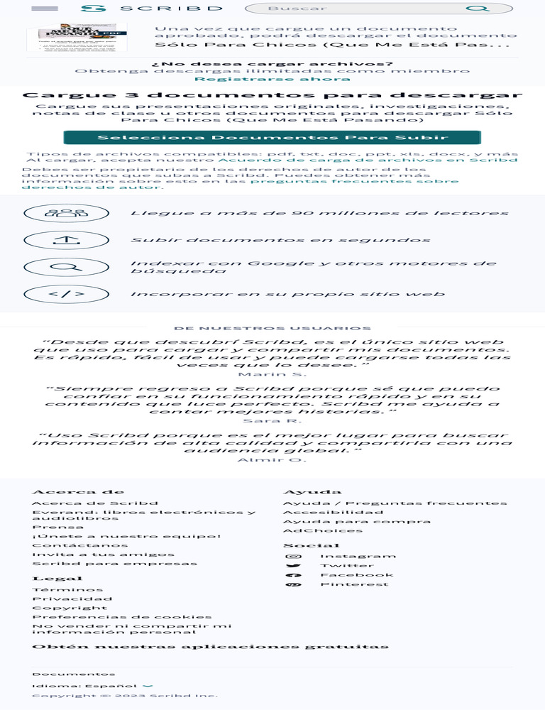 Carga y Descarga en Scribd | PDF | Informática