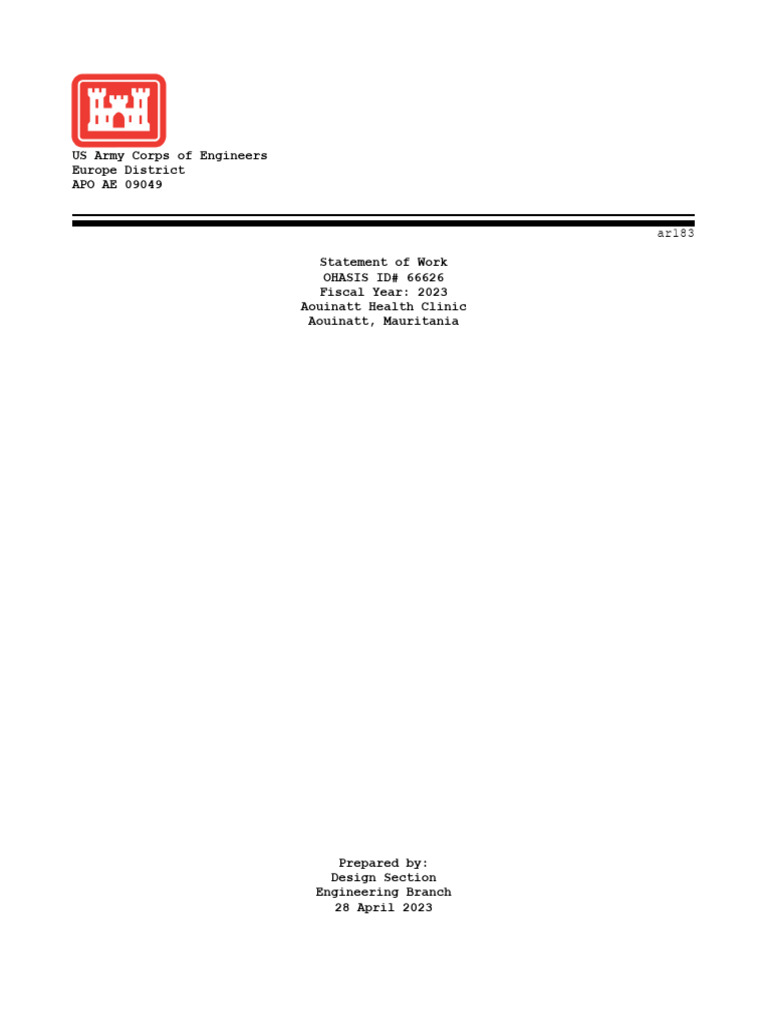 B.08.02 - Statement of Work (SOW) 28APR23 | PDF | Cabinetry | Paint