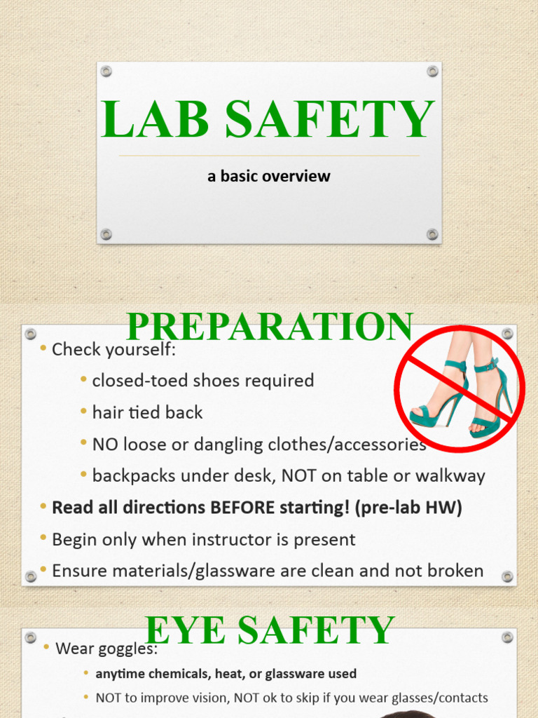 Lab Safety Overview | PDF