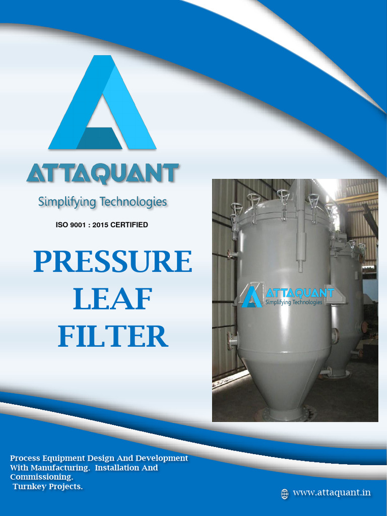 Vertical Pressure Leaf Filters | PDF | Filtration | Building Insulation