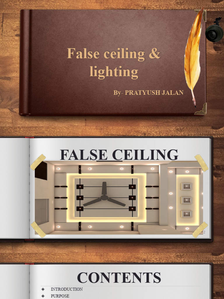 False Ceiling & Lighting: By-Pratyush Jalan | PDF